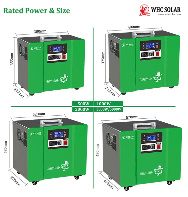WHC Solar Generators - Reliable Power for Home & Outdoor