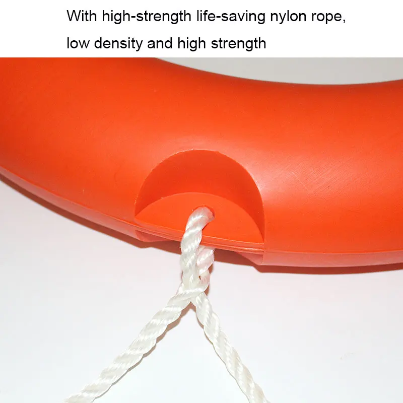 2.5kg Marine Life Ring Buoy With Reflective Tape Grab Lines Boat Safety ...