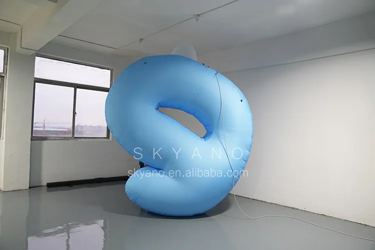Inflatable Letters Sculpture Alphabet Cartoon Eyes Cartoon Character ...