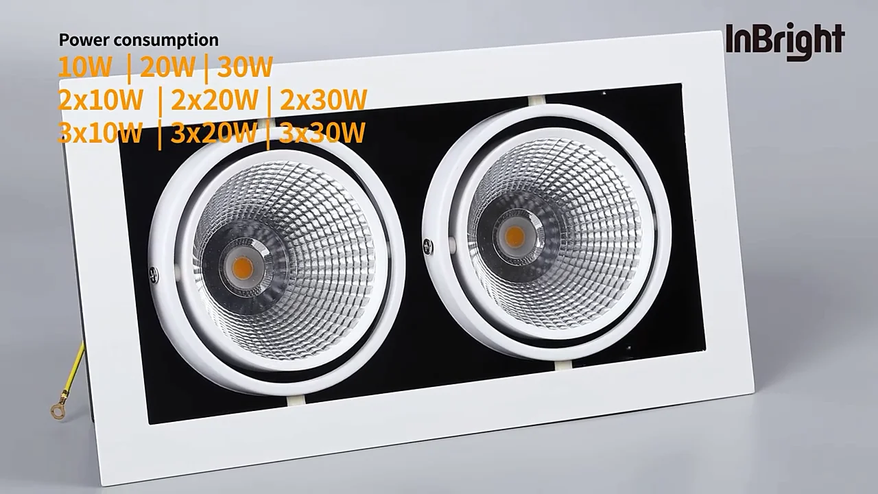 High Quality Modern Led Multiple Downlight 1head Black White Aluminum ...