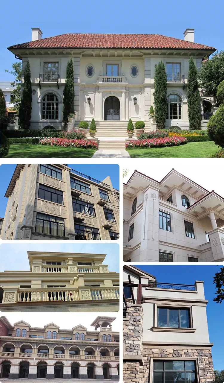 Family Villa Residential Eaves Moldings EPS Window Door Arc Production ...
