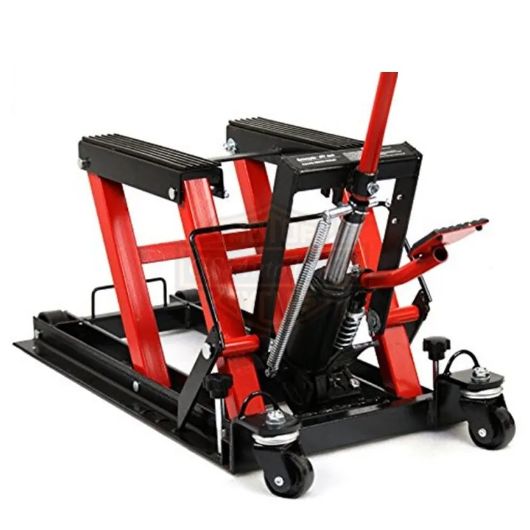 MAXRED Hydraulic Motorcycle ATV Lift Jack Hoist Stand 1500 Lbs