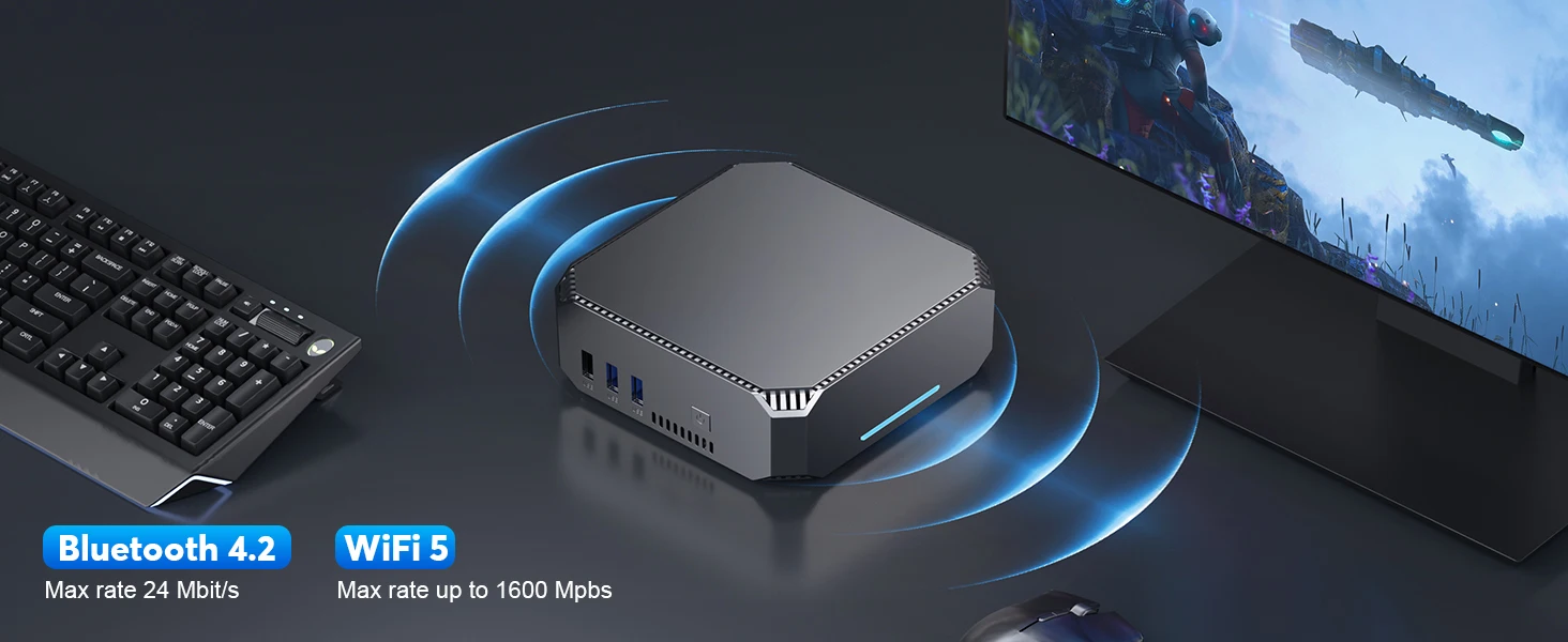 Mini PC CYX Intel Alder Lake N100, 16GB RAM, 512GB SSD, Windows 11 Pro