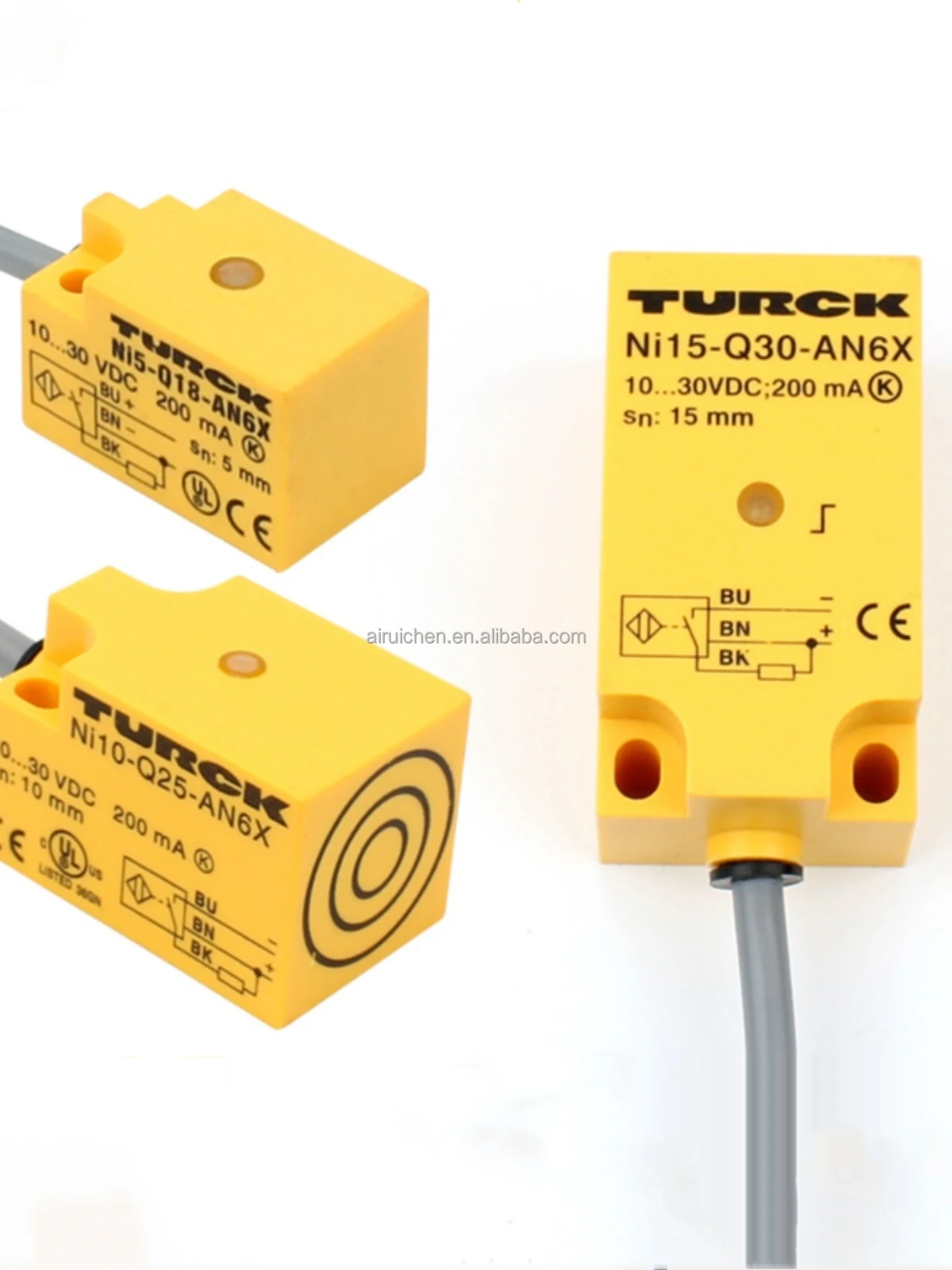 Original Turck Inductive Sensor BI15-CK40-AP6X2-H1141 BI15-CK40-AN6X2 ...