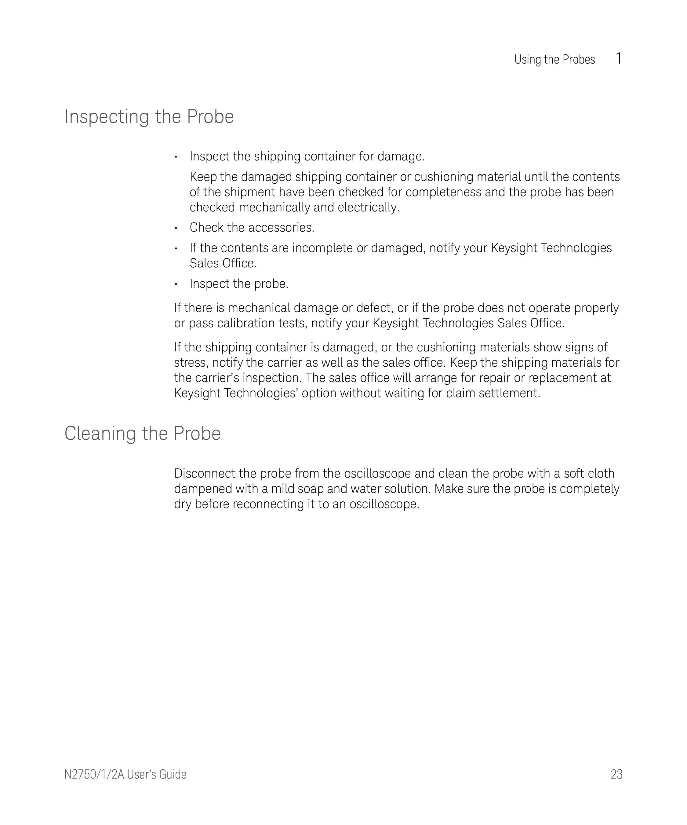 Keysight N2750A InfiniiMode 1.5GHz Active Differential Lab Tester Probe ...