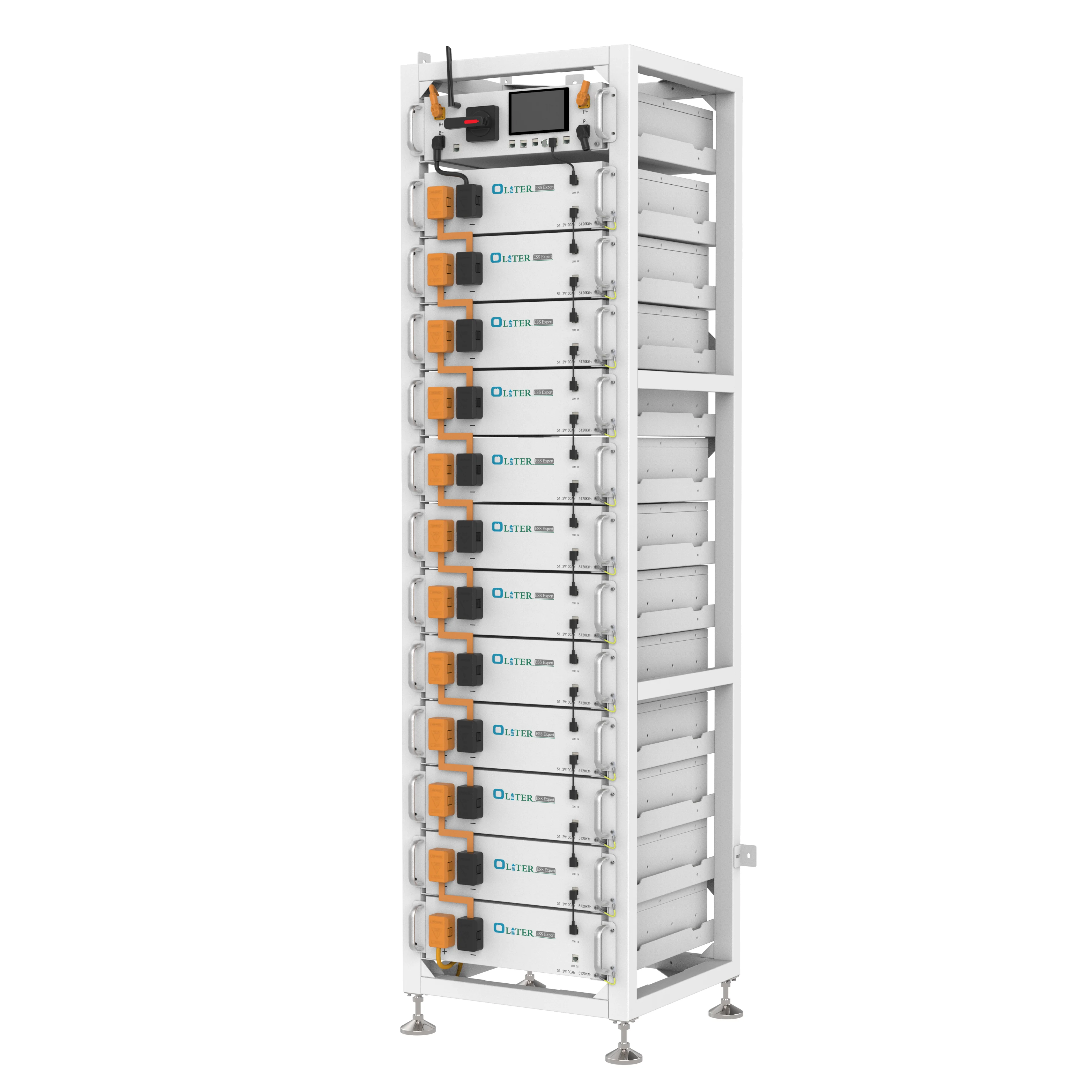High Voltage 100kwh 200kwh Lifepo4 Battery Pack for Commercial ...