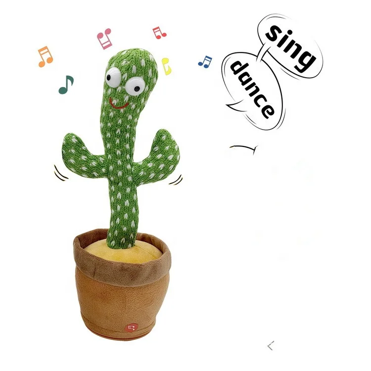 Wholesale Plush Cactus Toy Dance Twisting Dancing Talking Cactus ...