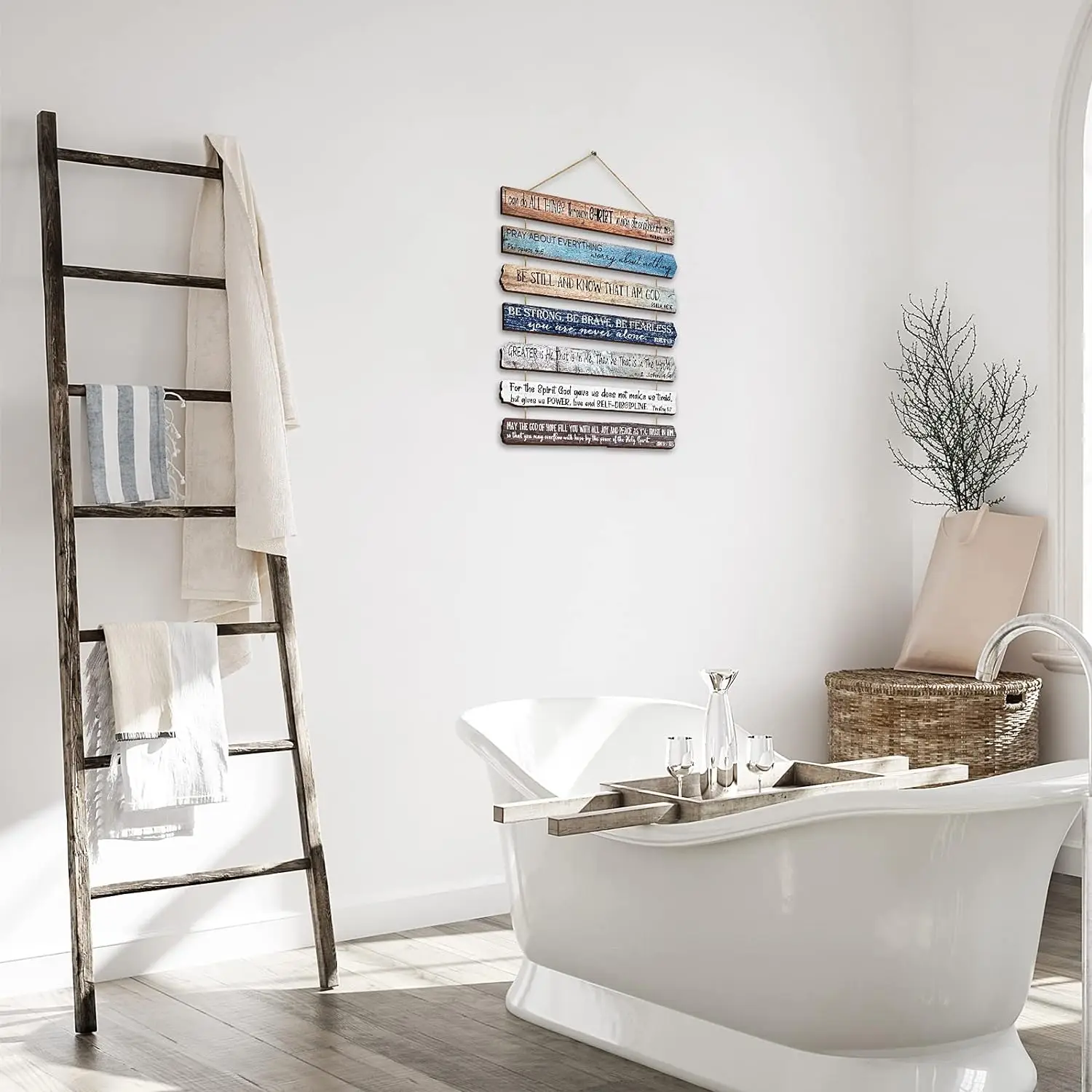 Christian Wall Art - Inspirational Wooden Bible Verses