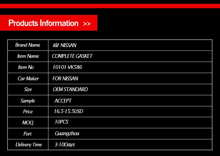 10101-VK586汽车终端零件OVERHAUI全垫圈套件套装套装适用于NAVARA D40 YD25DDTI的全垫圈| Alibaba.com
