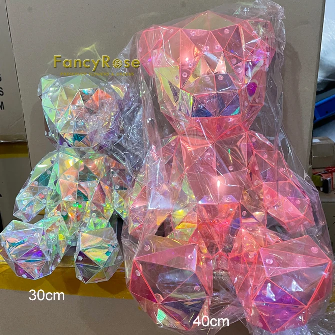 2023 Novelty Gifts Led Glow Teddy Bear Valentines Day 30 Cm Pvc ...