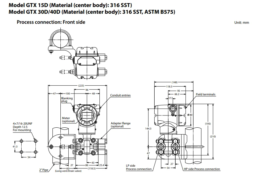 Azbil – Transmetteur De Pression Différentielle Gtx15d Gtx31d Gtx40d ...