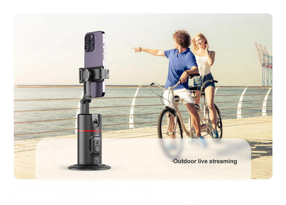 Ai Smart P02 Selfie Stick with 360 Rotation & Auto Face Tracking