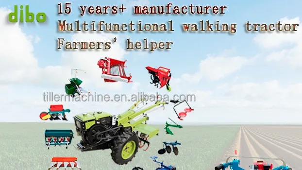 Mini Tractor De 2 Ruedas Multiusos,Agrícola,Para Caminar Detrás Del ...