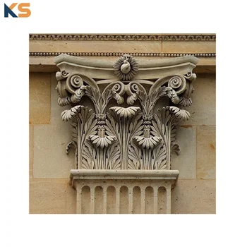 Grc Precast Wornhole Stone Finish Corinthian Capital Column Moulding ...