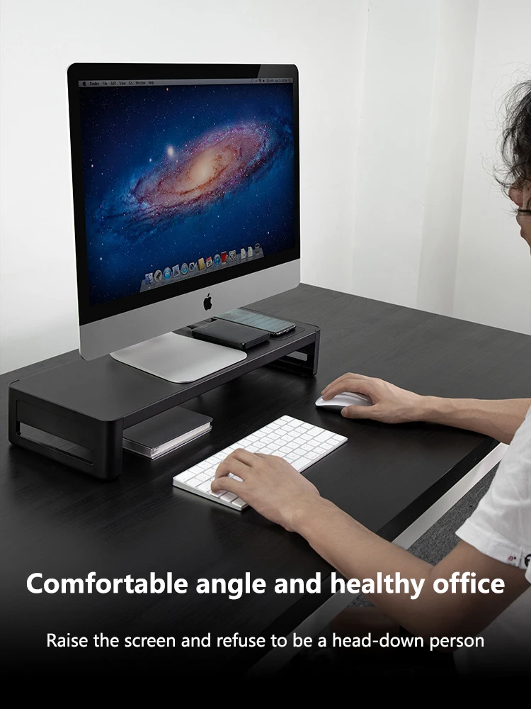 Computer Monitor Elevated Desktop Screen Desktop Storage Base Metal ...