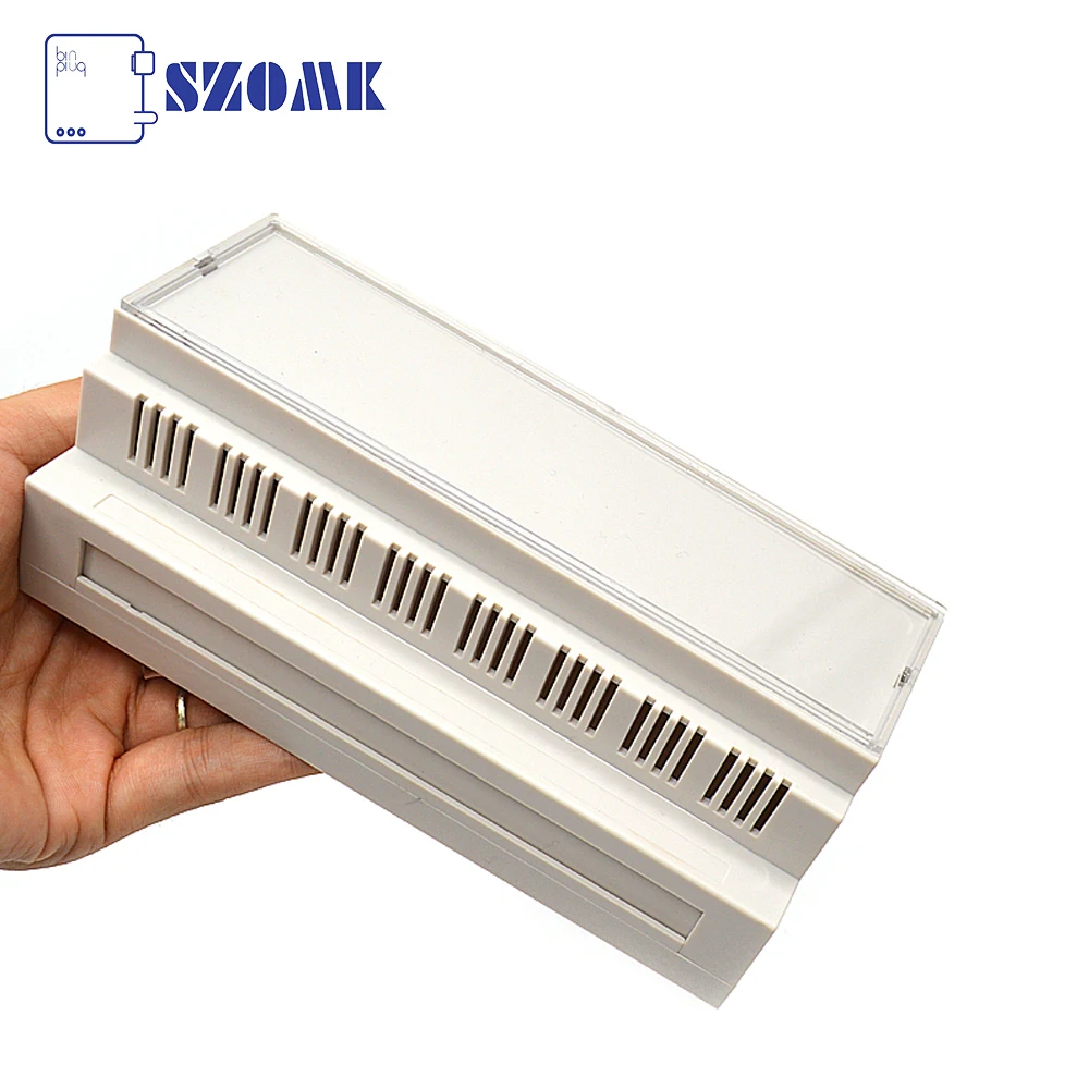 Din Rail Wall Mounted Plastic Box Enclosure Case AK-DR-43