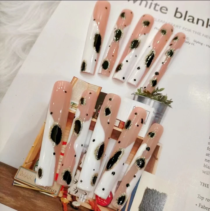 7cm Length Hand Made Custom Designer Press On Nails New Fashion Nails ...