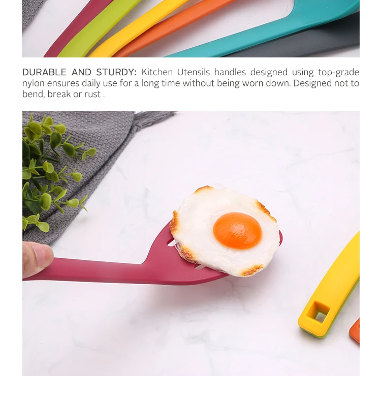 Nest Utensils Compact Stacking Kitchen Tool Set 6-piece Non Stick Nylon ...