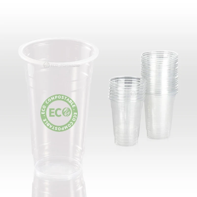 16oz 20oz Printing Logo Biodegradable Plastic Cup Compostable Cold ...