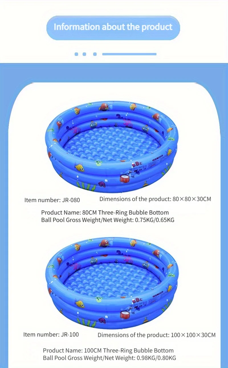 Foldable Inflatable Swimming Pool - Durable & Convenient