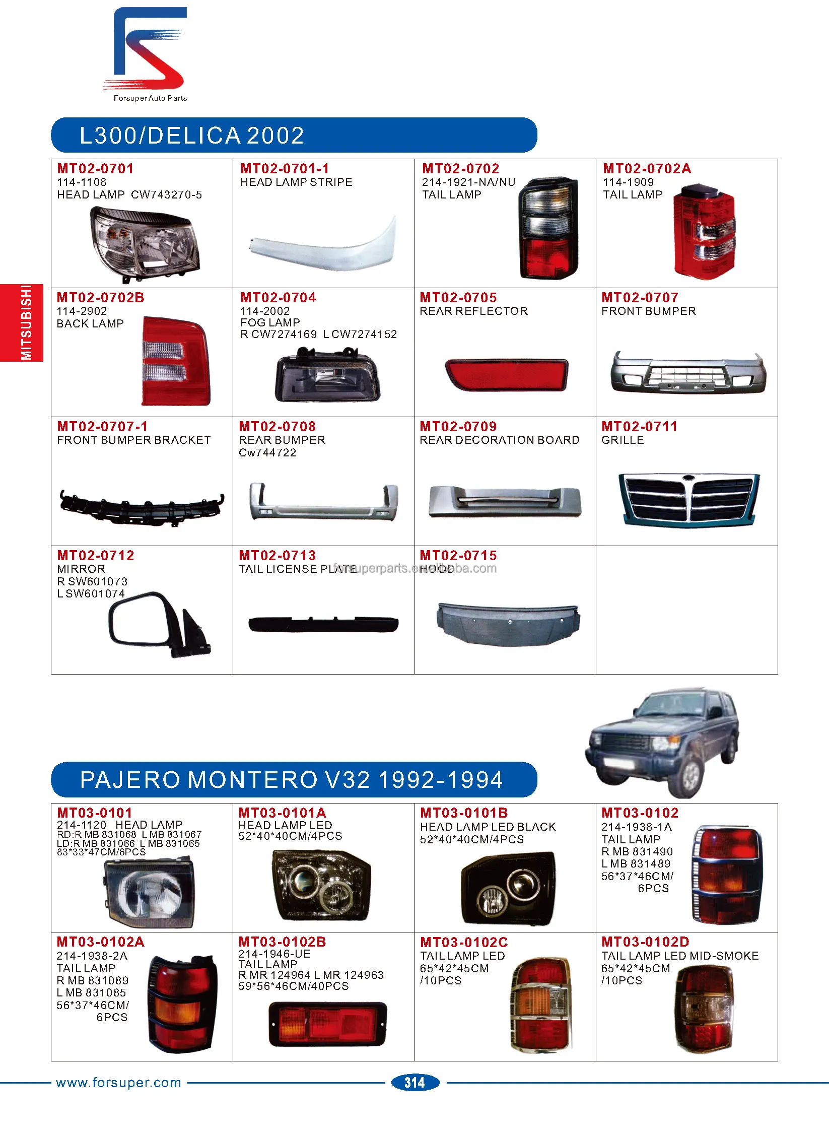 Front Grille For Mitsubishi L300 Delica 2002 Auto Body Parts - Buy ...