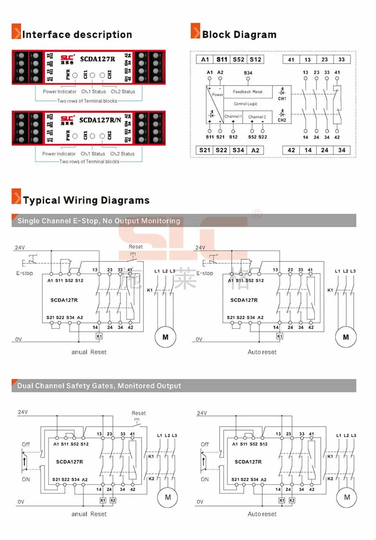 Cat4 24vdc Safety Relay,Relay Module Scda-127r - Buy Contact Relay ...