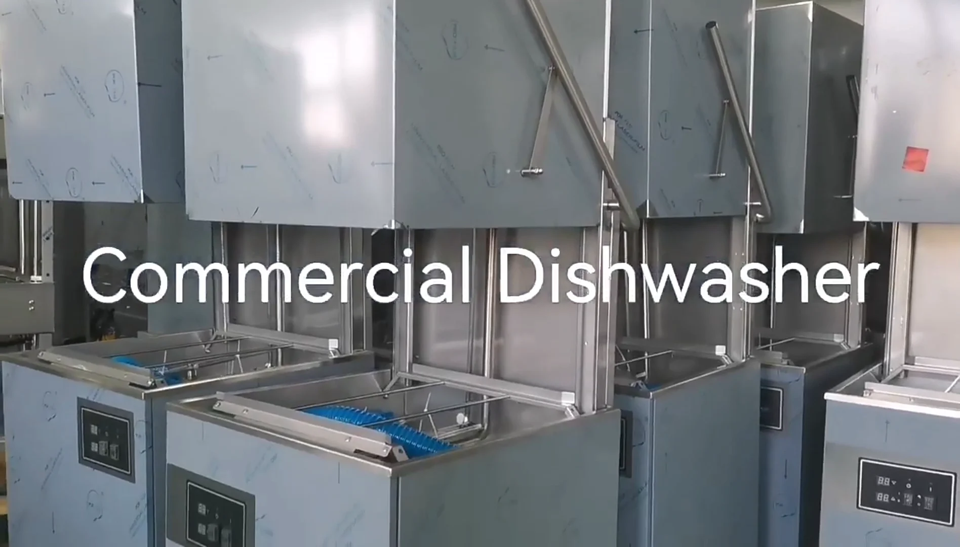 Commercial Industrial Kitchen Dishwasher Automatic Utensil Washer Hood ...