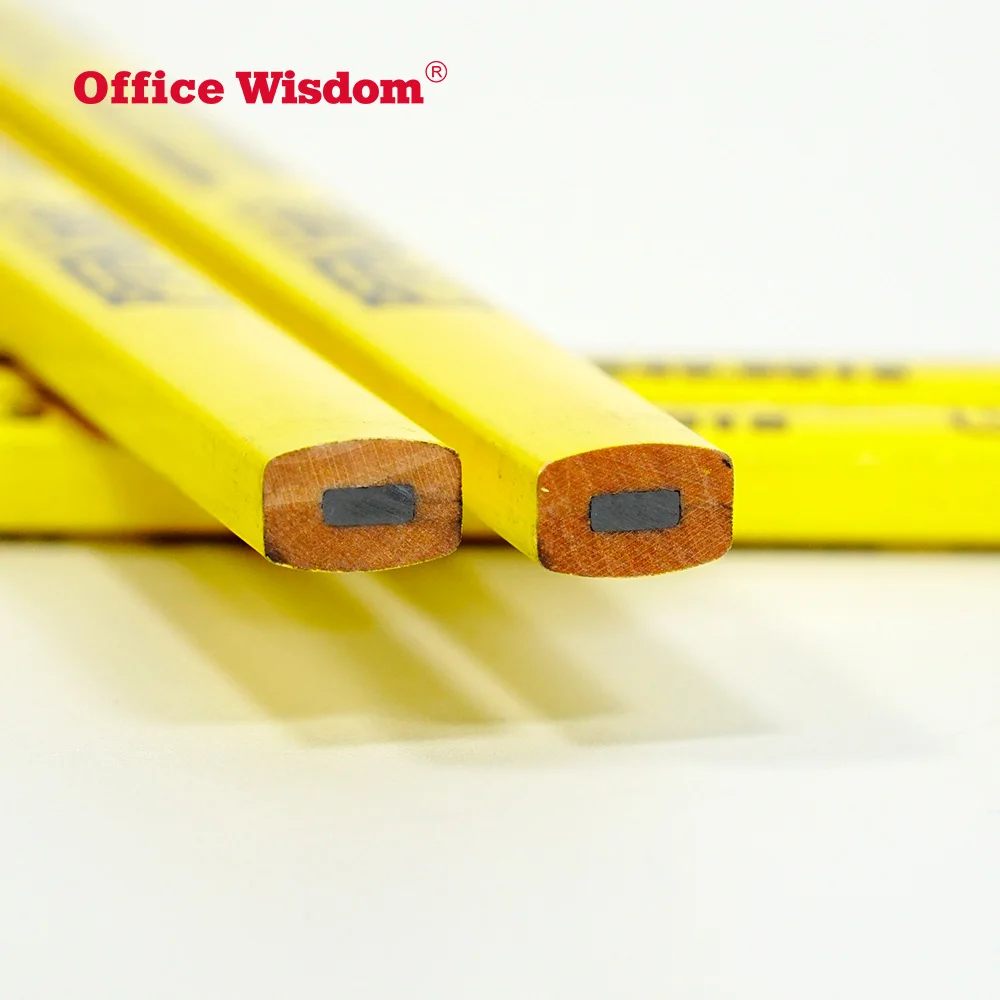 Jumbo Square Shape Carpenter Pencil - 24cm Basswood