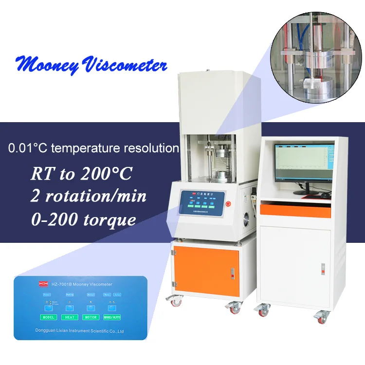 Mooney Rheometer Viscosity Test Machine for Rubber Testing
