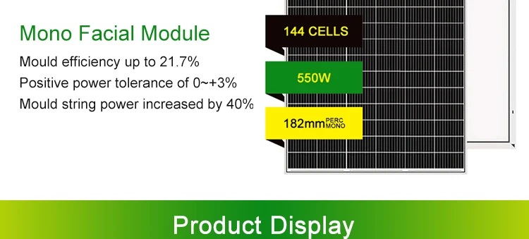 550W Solar Panels - Efficient Monocrystalline Solutions