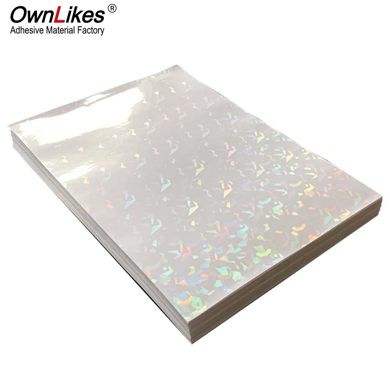 Transparent Hologram Printable Self Adhesive Film Vinyl Stickers for ...