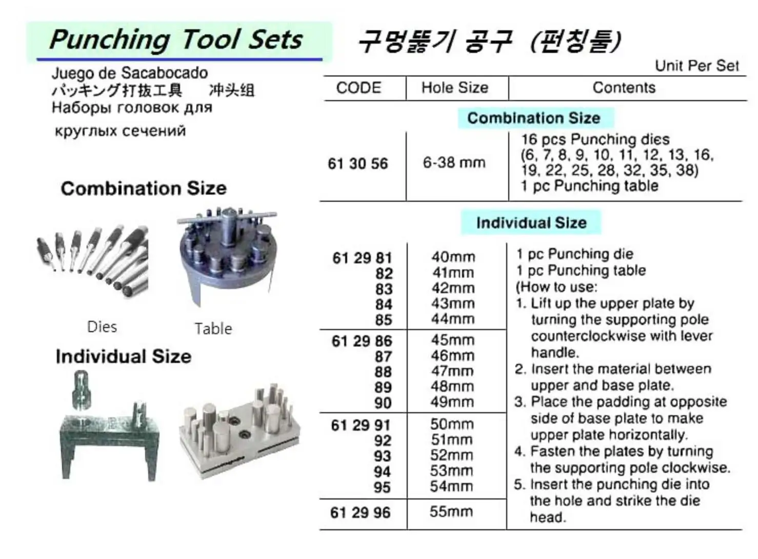 IMPA 613056船用重型冲孔工具套装| Alibaba.com