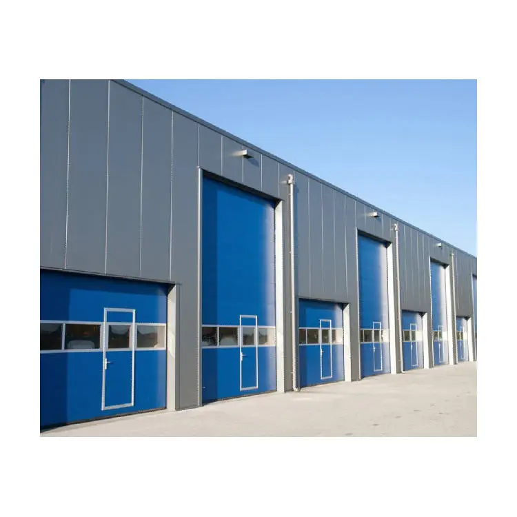 Industrial Vertical Lift Door Insulated Steel Sectional Gate Door For ...