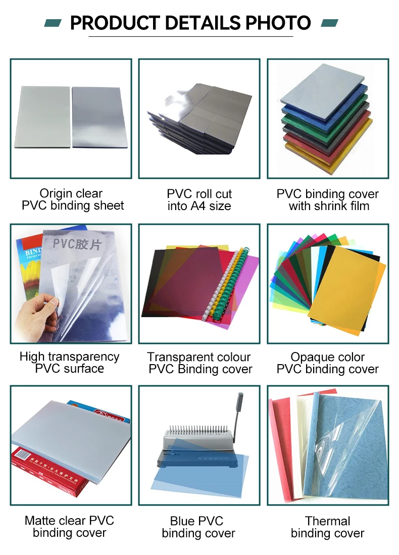 Transparent PVC Hard Binding Covers - Durable & Versatile