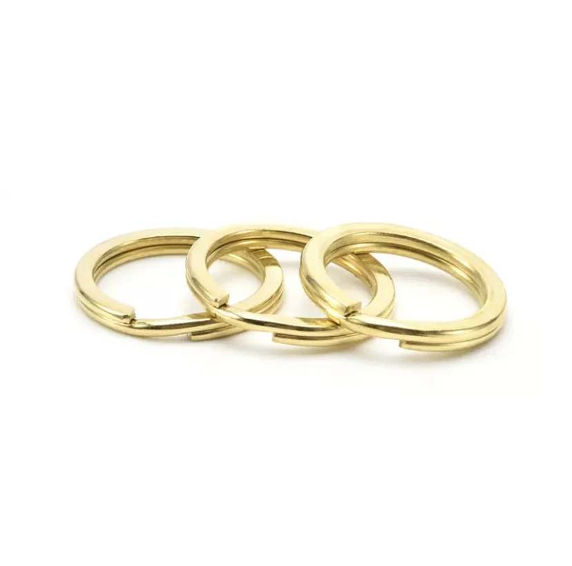 Factory Custom Multi-gauge Brass Key Ring Leather Diy Accessories - Buy ...