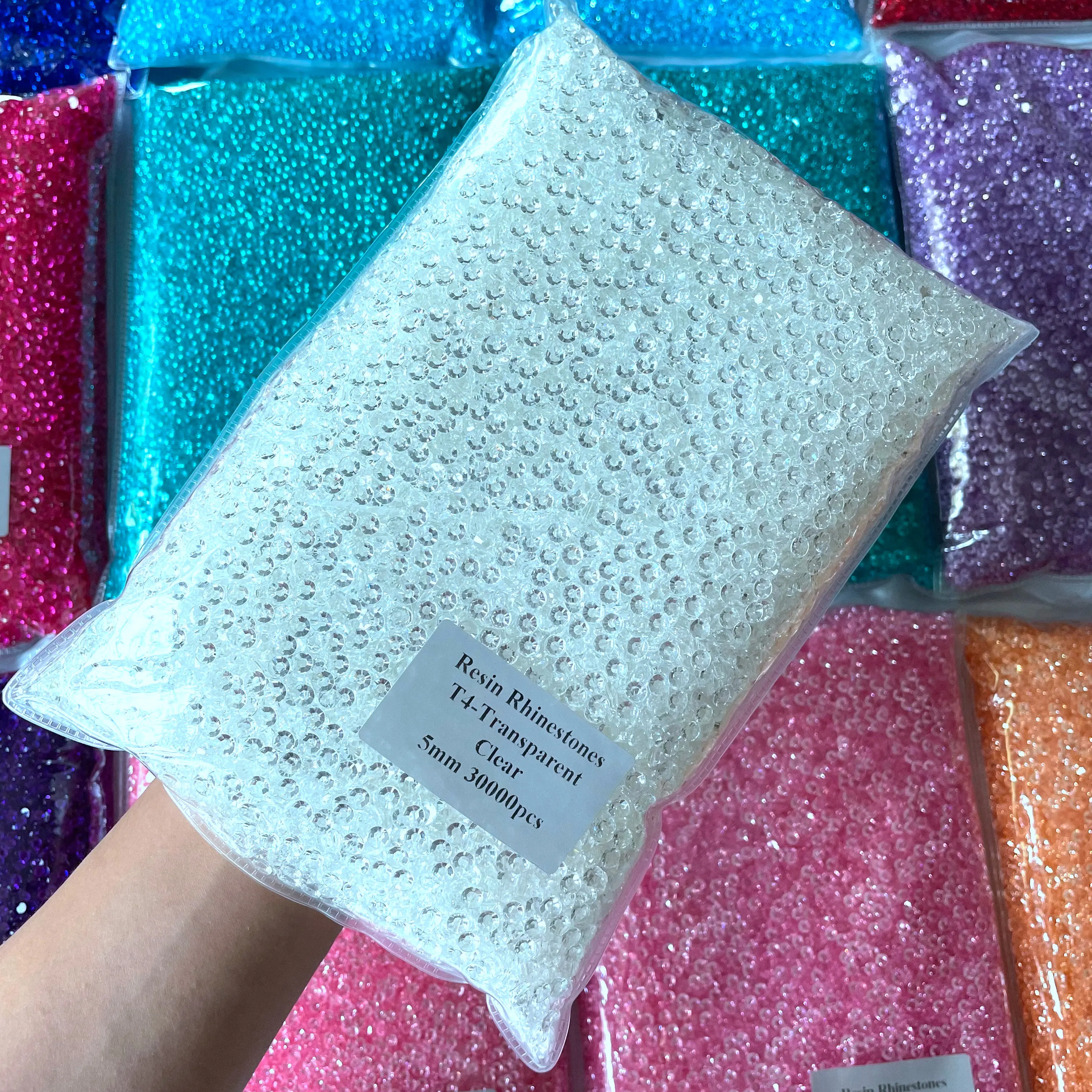 New Design 3mm 4mm 5mm Transparent Sapphire Crystal Stone Non Hotfix ...