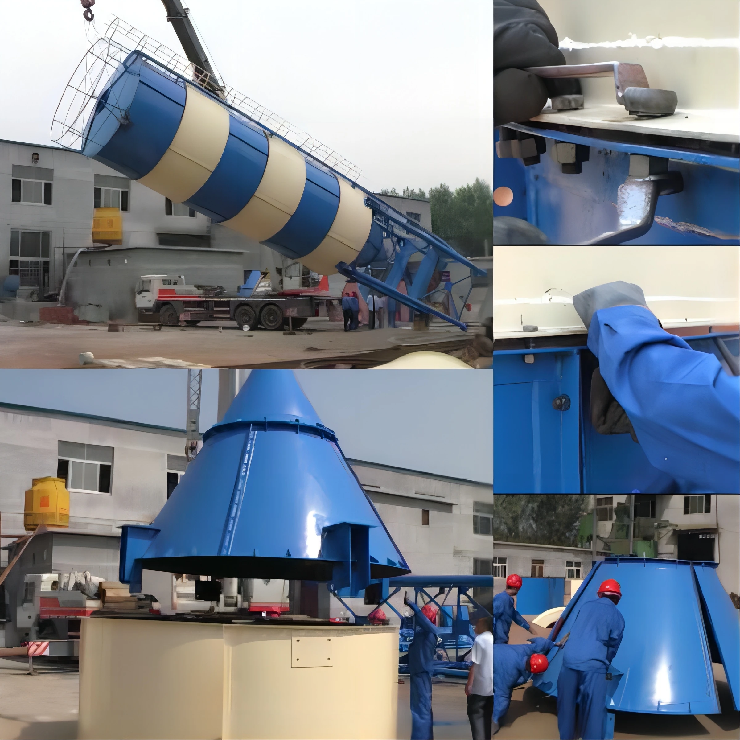 Stable Powder Storage Silo 2500t Cement Silo for Batching Plant ...