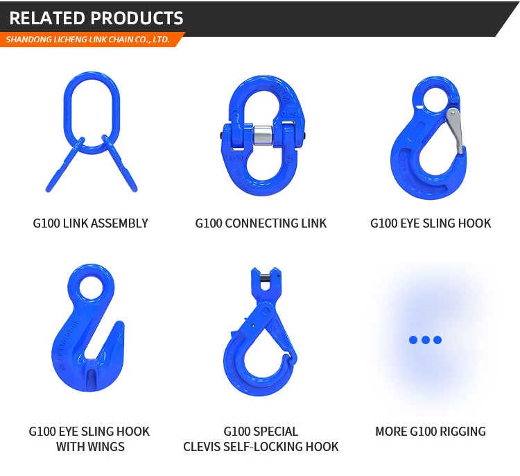 High Performance Chain Crane Lift Grade 100 Chain Slings