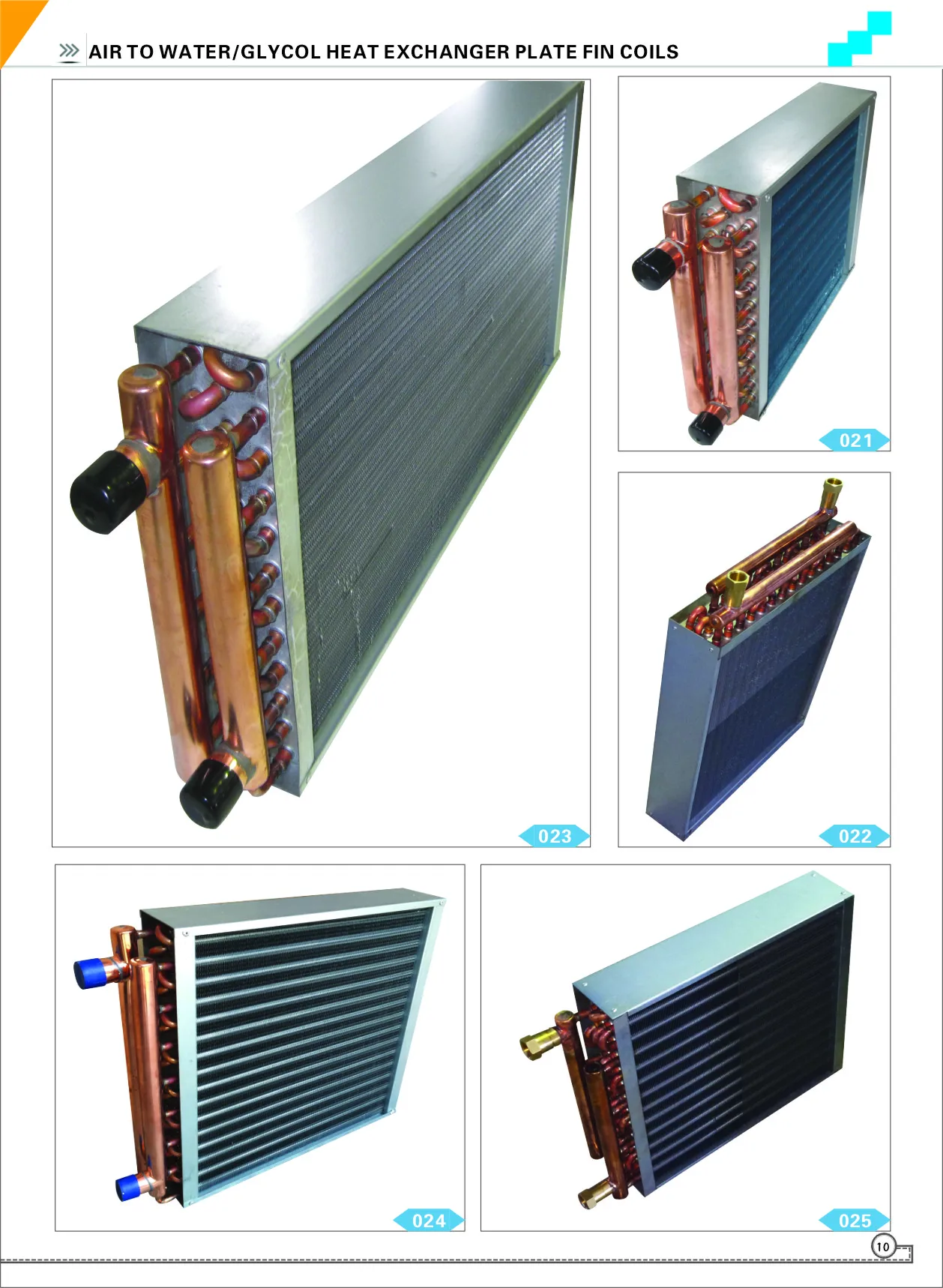 Copper Tube & Aluminium Fin Condenser Cooling Coil AC Refrigeration Air ...