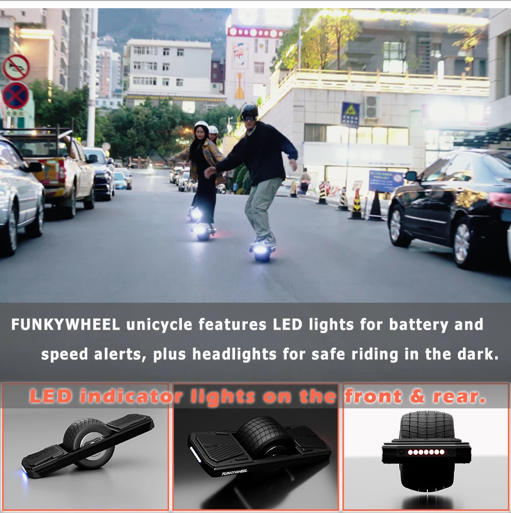 Funkywheel Pro Model 11 Inch Electric Skateboard Self-Balancing Self ...