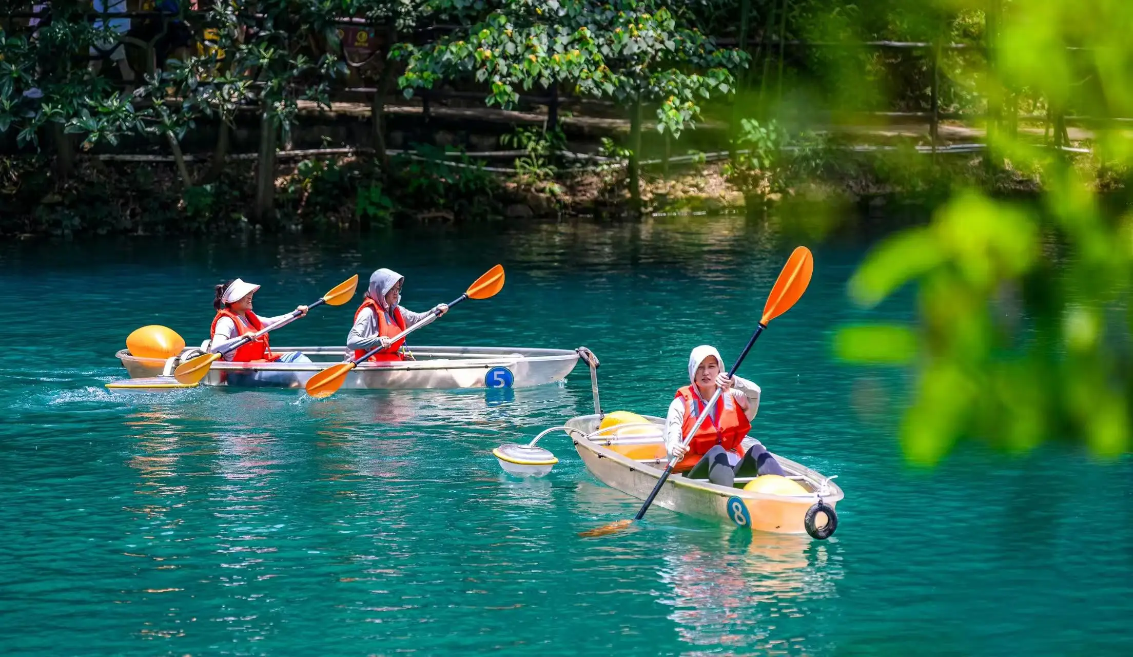 Crystal Kayak Fishing Boat - Transparent Canoe for Wholesale