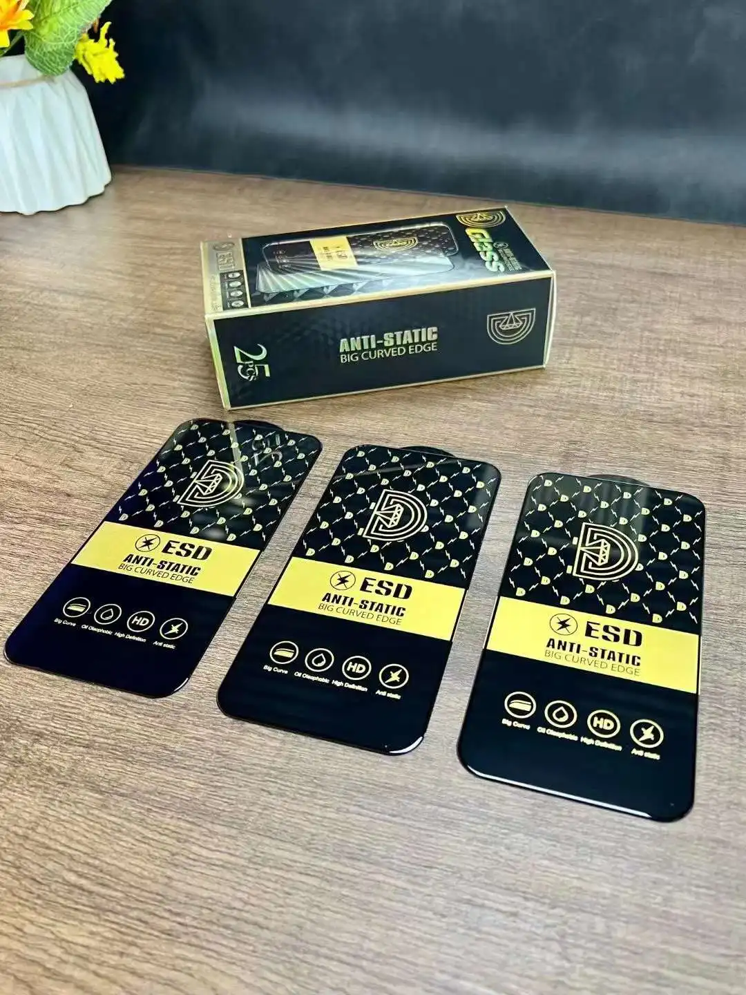 High Quality 0.4mm 9H ESD Anti Static Tempered Glass Screen Protector