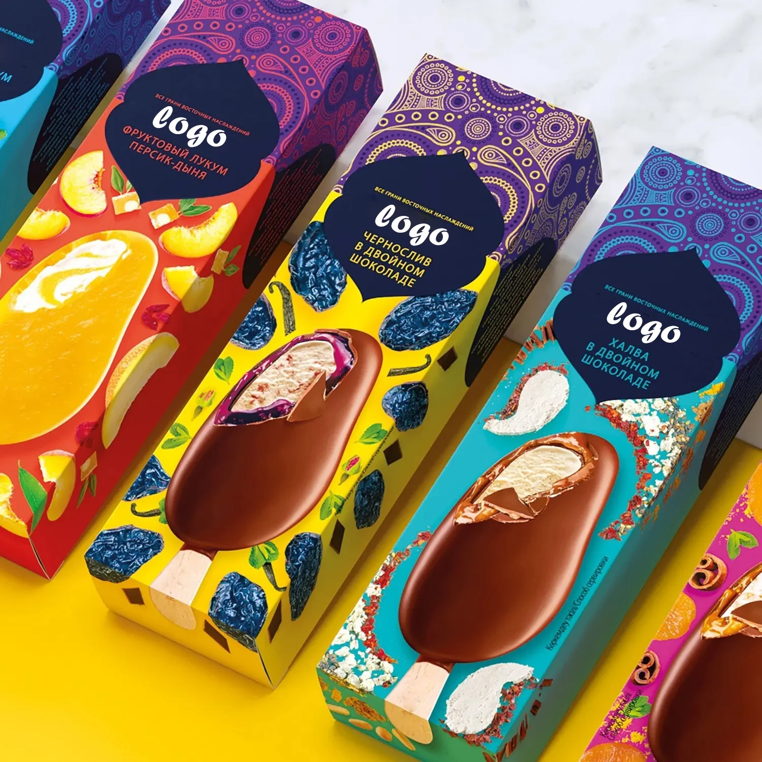 Customized Resealable Heat Seal Back Seal Pop Sickle Ice-lolly Candy ...