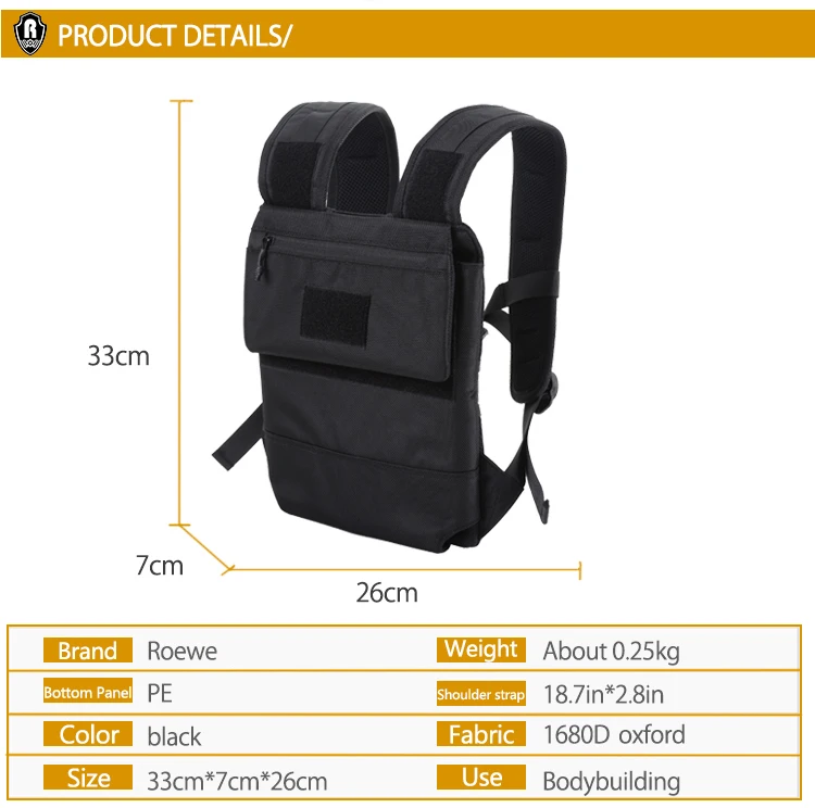 Waterproof 20kg Molle Plate Carrier Hiking Bag - Oem Available