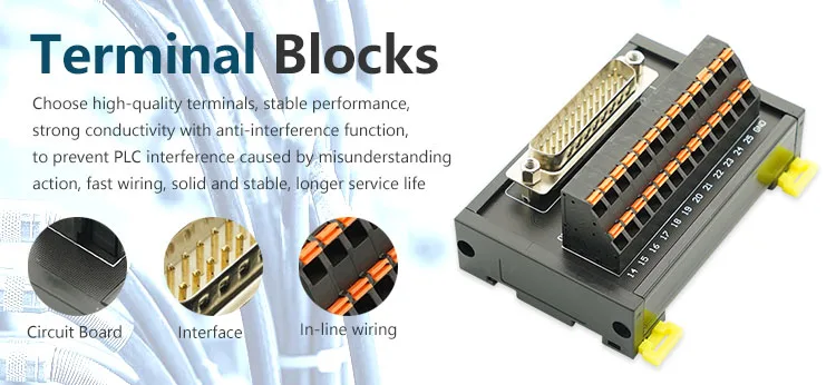 Db25 Relay Terminal Block Industrial Control Module Din Rail Mount ...
