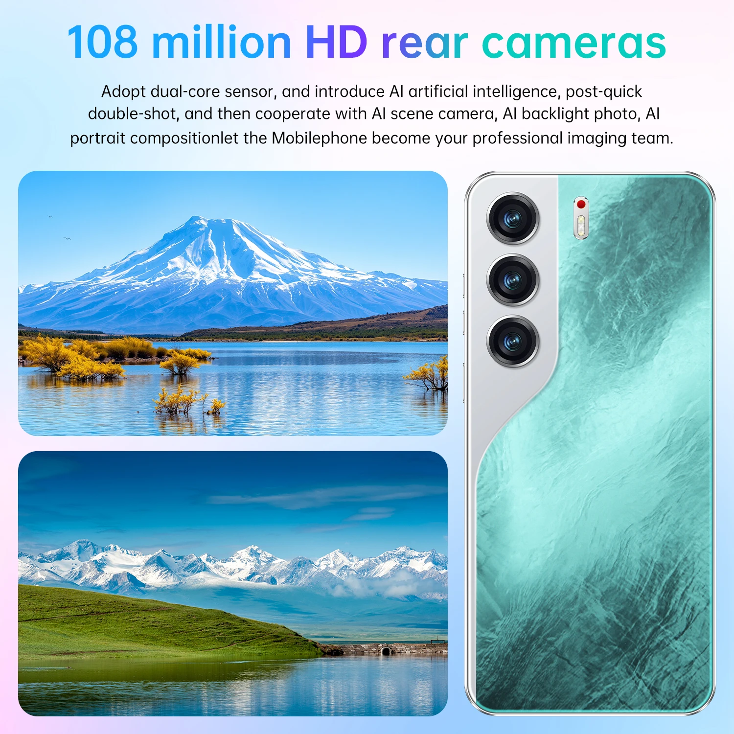 Global Version Camon 40Pro Smartphone 7.3 Inch HD Screen Android 14 ...