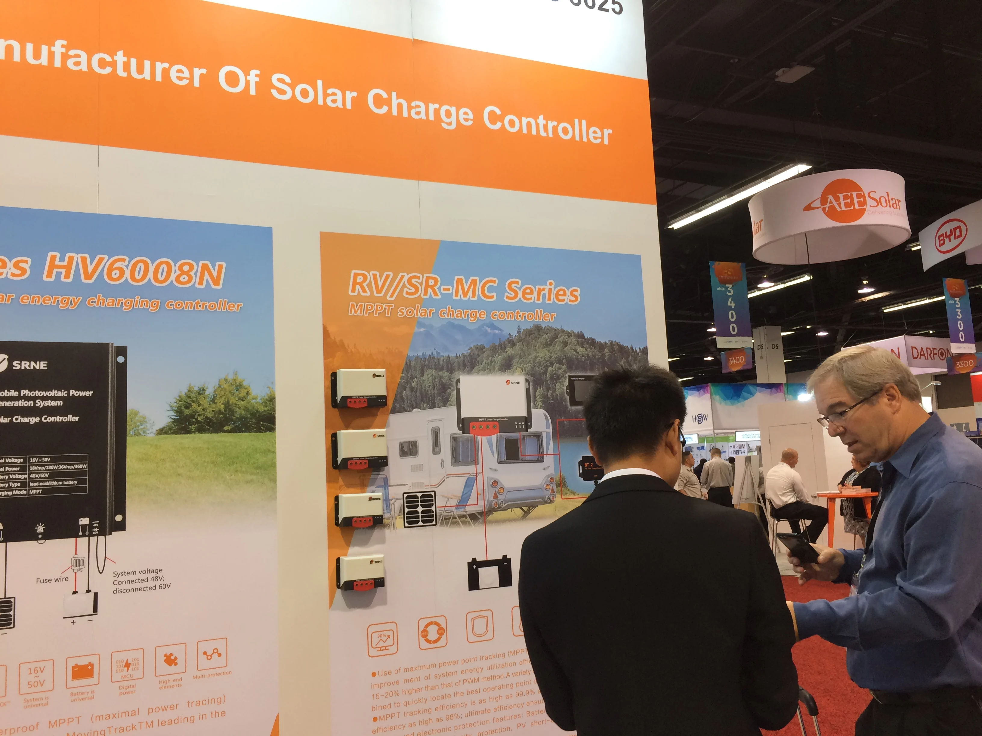 Smart Solar Inverter 5kw Srne Hybrid Single Phase Smart Hes4850s100-h ...