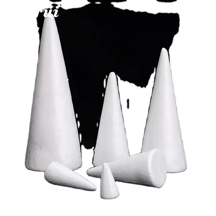 Foam Material Styrofoam Cones For Decoration And Kids Diy Polystyrene ...