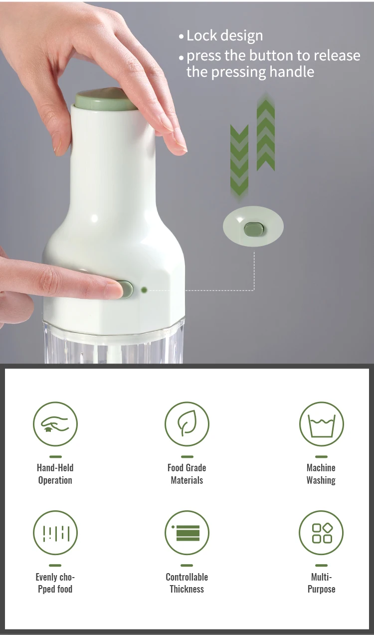 Manual Slap Vegetable Chopper Kitchen Multifunction Hand Press ...