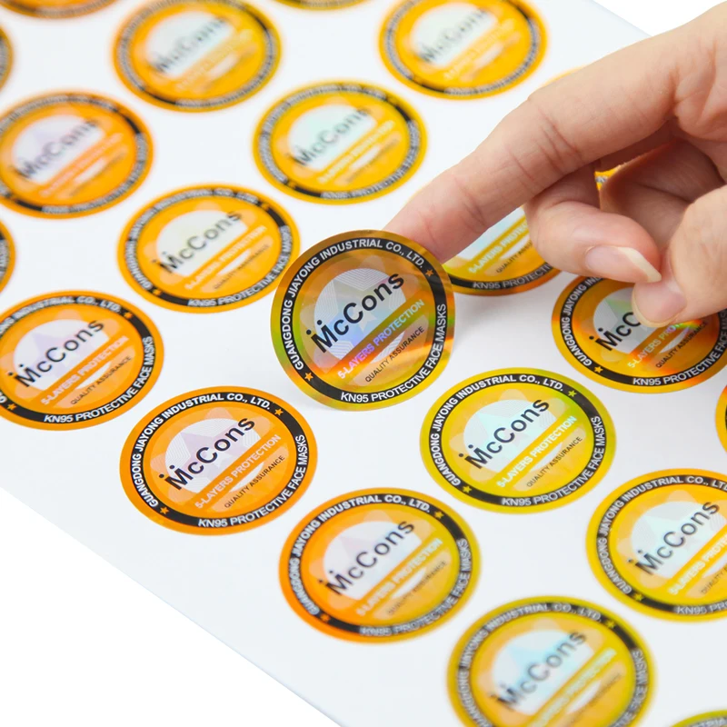 Recyclable Custom Stickers Roll Waterproof Round Vinyl Sticker Product ...